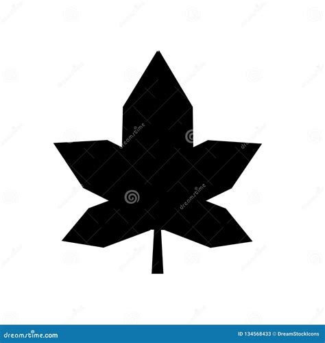 Mapple Leaf Icon Vector Sign And Symbol Isolated On White Background