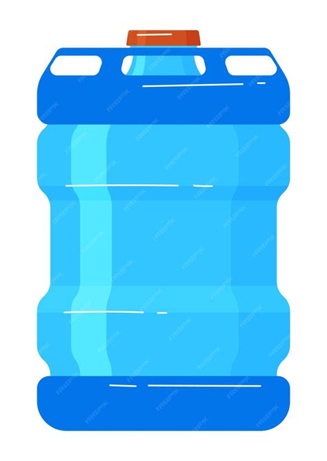 Premium Vector Empty Container Use Canister Isolated On White Gasoline Tank Storage Equipment