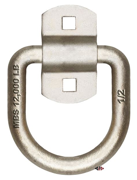 12 Bolt On D Ring With 4000 Lb Work Load Limit D Ring Bo 12 G