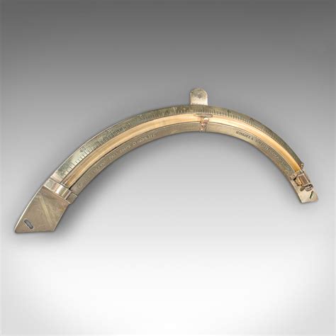 Antique Ships Clinometer English Brass Maritime Instrument