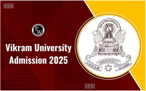 Vikram University Admission 2025 Important Dates Eligibility Exam