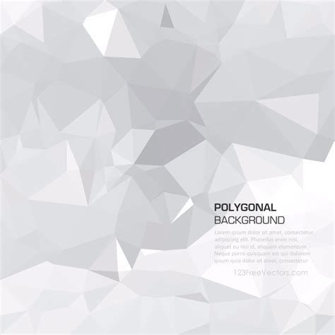 Grey Geometric Polygon Background Image