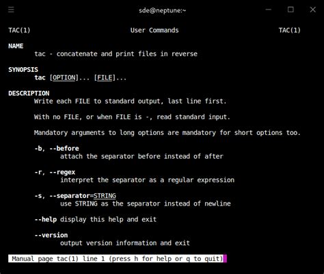 Tac Concatenate And Print Files In Reverse LinuxLinks