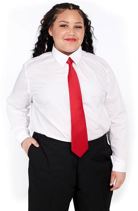 White Shirt And Tie Woman