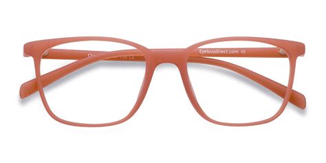 Champ Square Matte Peach Glasses For Women Eyebuydirect Canada