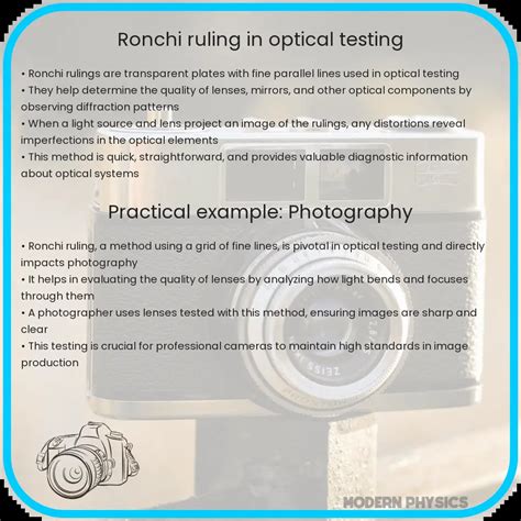 Ronchi Ruling Precision Clarity And Testing Efficacy