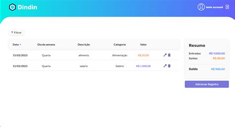 Github Carlpesssistema Financas React Sistema Robusto De Controle De Finanças Feito Em React