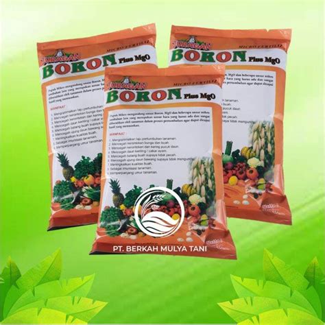 1 Kg Pupuk Juragan Boron Plus Mgo Micro Pertilizer Anti Rontok Bunga