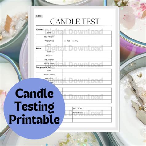 Candle Test Template At Helen Ervin Blog