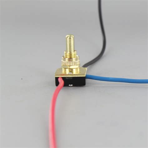 3 8in Shank Two Circuit Four Position Metal Push Button Switch Brass Plated