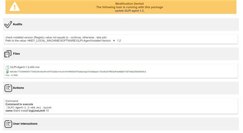 Update Glpi Agent From Version To Version Using Deploy Functionality Fi Issue