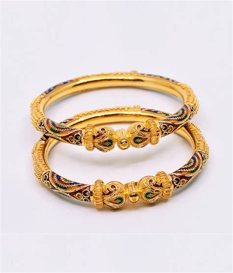 Rs Jewellers Hong Kong Online Shop 22k Gold Filigree Pipe Bangles