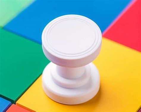 Download Colorful Interactive Toy Button On Blocks Mockups Online