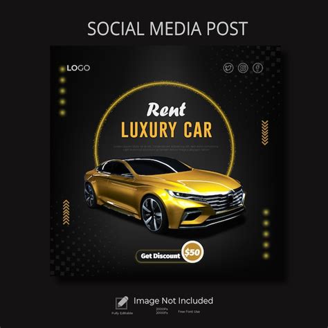 Premium Vector Social Media Car Post