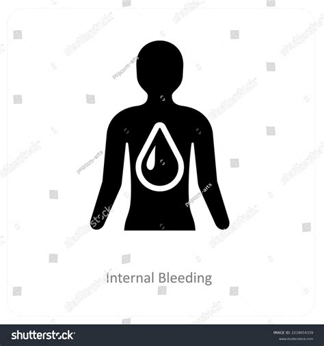 Internal Bleeding Extravasation Icon Concept Stock Vector Royalty Free