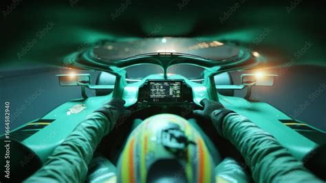 Drivers View A Dynamic Pov Showcases The Adrenaline Pumping Thrill Of