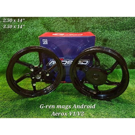 G Ren Android Mags For Aerox V1aerox V2 Size 14s Shopee Philippines