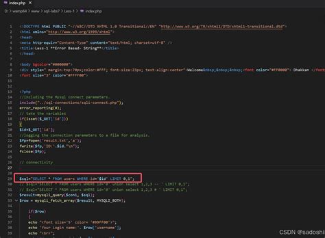 Sqli Lab靶场学习(一)——less1 4(语句闭合,联合注入)sqllib靶场 Csdn博客 Sqli Lab靶场学习(一)——less1 4(语句闭合,联合注入)sqllib靶场 Csdn博客