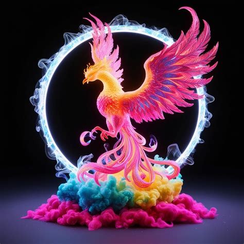 Phoenix A Stunningly Detailed 3d Render Of A Vibran Premium Ai
