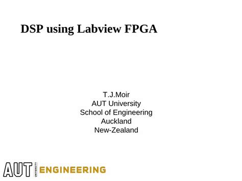 Pdf Dsp Using Labview Fpga Dokumentips