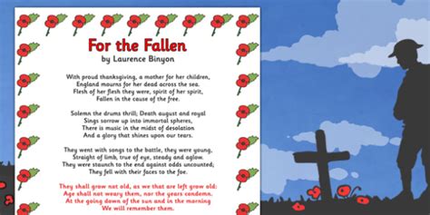 Free Remembrance Day Poem Ks1 Teacher Made