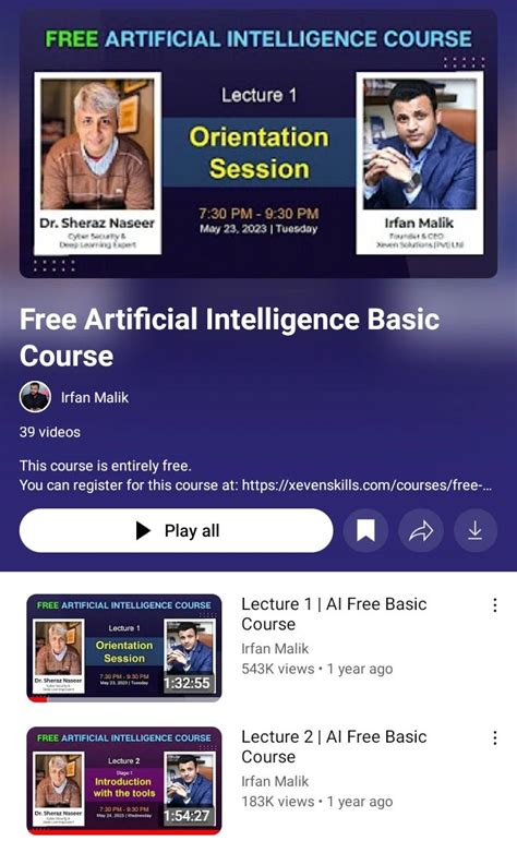 tauseef ahmad on linkedin started to learn ai and ml from sir irfan malik sir sheraaz naseer