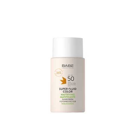 Babé Super Fluid Color Mattifying Sunscreen Spf50 50ml Australia