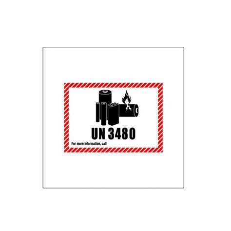 Un3480 Lithium Battery Handling Label Small Gobo Trade Ltd