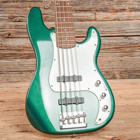 Squier Standard Precision Bass Special 5 Green Metallic 2000 Chicago