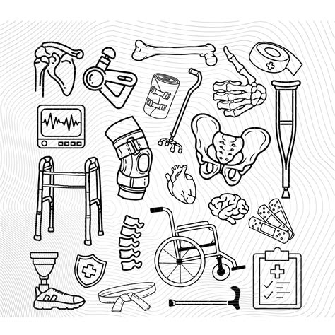 Physical Therapy Doodle Physical Therapist Assistant Doodle Pt Doodle