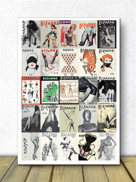 Bizarre Magazine Covers Vintage Bdsm Poster 1940s 1950s Fetish