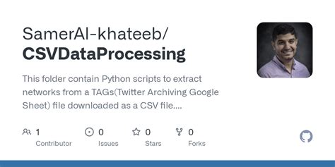 Github Sameral Khateebcsvdataprocessing This Folder Contain Python