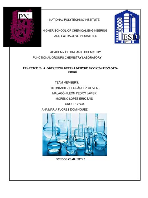 Practice 4 Butyraldehyde Pdf Aldehyde Redox