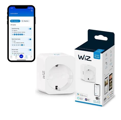 WiZ умная розетка Smart Plug Powermeter Type-F 2300W, Измеритель ...