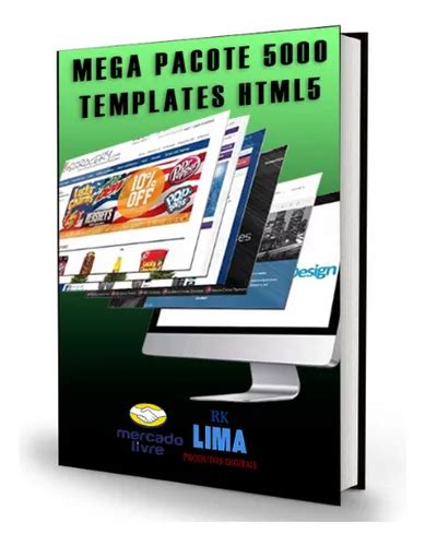 mega pacote 5 000 sites prontos html5 bootstrap and css mercadolivre