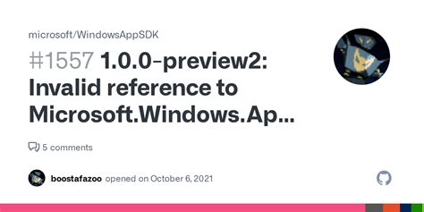 Preview Invalid Reference To Microsoft Windows ApplicationModel WindowsAppSDK Winmd In