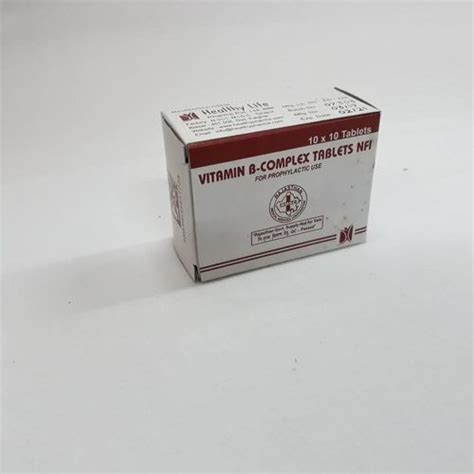 Vitamin B Complex Tablet Nfi For Prophylactic Use At Best Price In Boisar Healthy Life