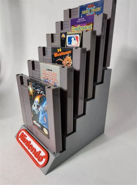 Nintendo Nes Six Cartridge Display Stand 3d Printed Etsy