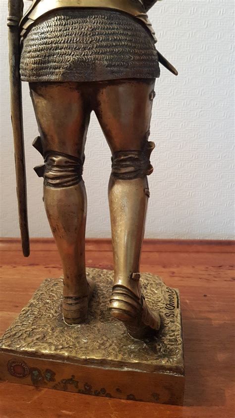 Proantic Bronze Joan Of Arc By Georges Omerth