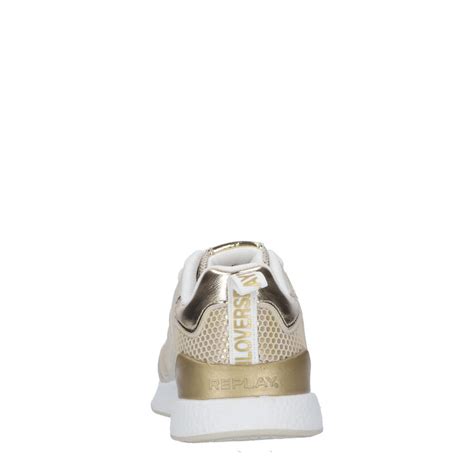 Replay Maze Jr Sneakers Beigegoud Wehkamp