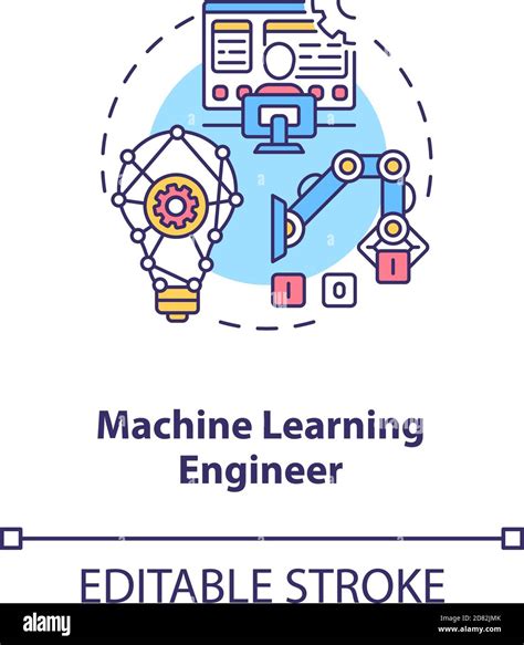Machine Learning Engineer Concept Icon Stock Vector Image And Art Alamy