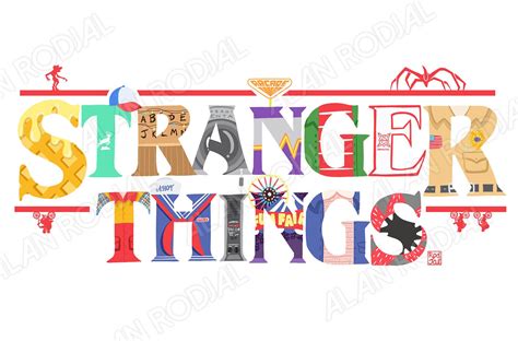 Logo De Stranger Things Cada Letra Contiene Elementos De La Serie Durante Las Tres Temporadas