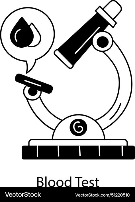 Blood Test Royalty Free Vector Image Vectorstock