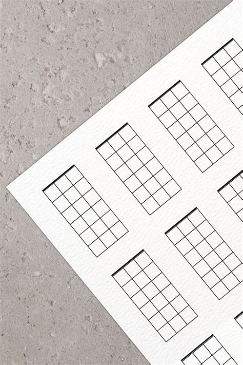 Blank Mandolin Chord Charts For Beginners Printable At Home Bluegrass