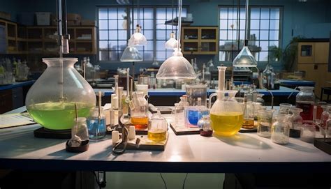 Premium Ai Image Set Up A Photo Shoot In A Laboratory Setting