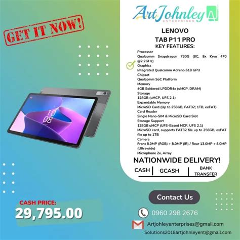Lenovo Tab 11 Pro Lazada Ph