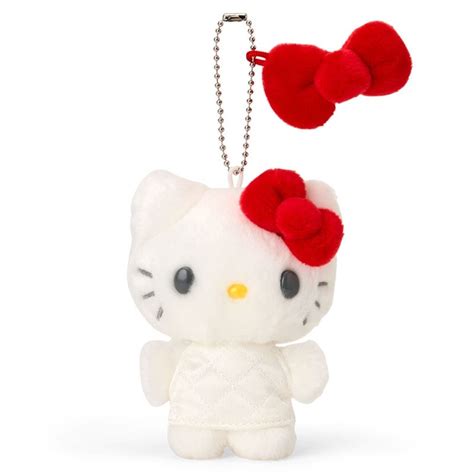 Plush Keychain Hello Kitty White Ver Miniature Quilt Sanrio Meccha Japan