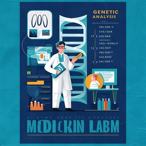 Modern Poster Design With Genetic Analysis Results Premium Ai Generated Image