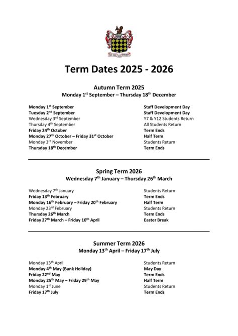The Kings School Term Dates 25 26 Official Updates Sch