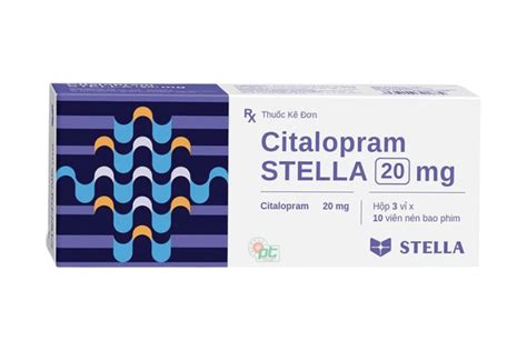 Thuốc Citalopram 20mg điều Trị Trầm Cảm Và Rối Loạn Hoảng Sợ Hộp 30 Viên